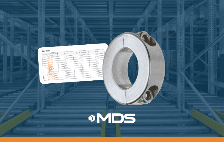 Stainless Steel Double Split Shaft Collar Size Chart | MDS