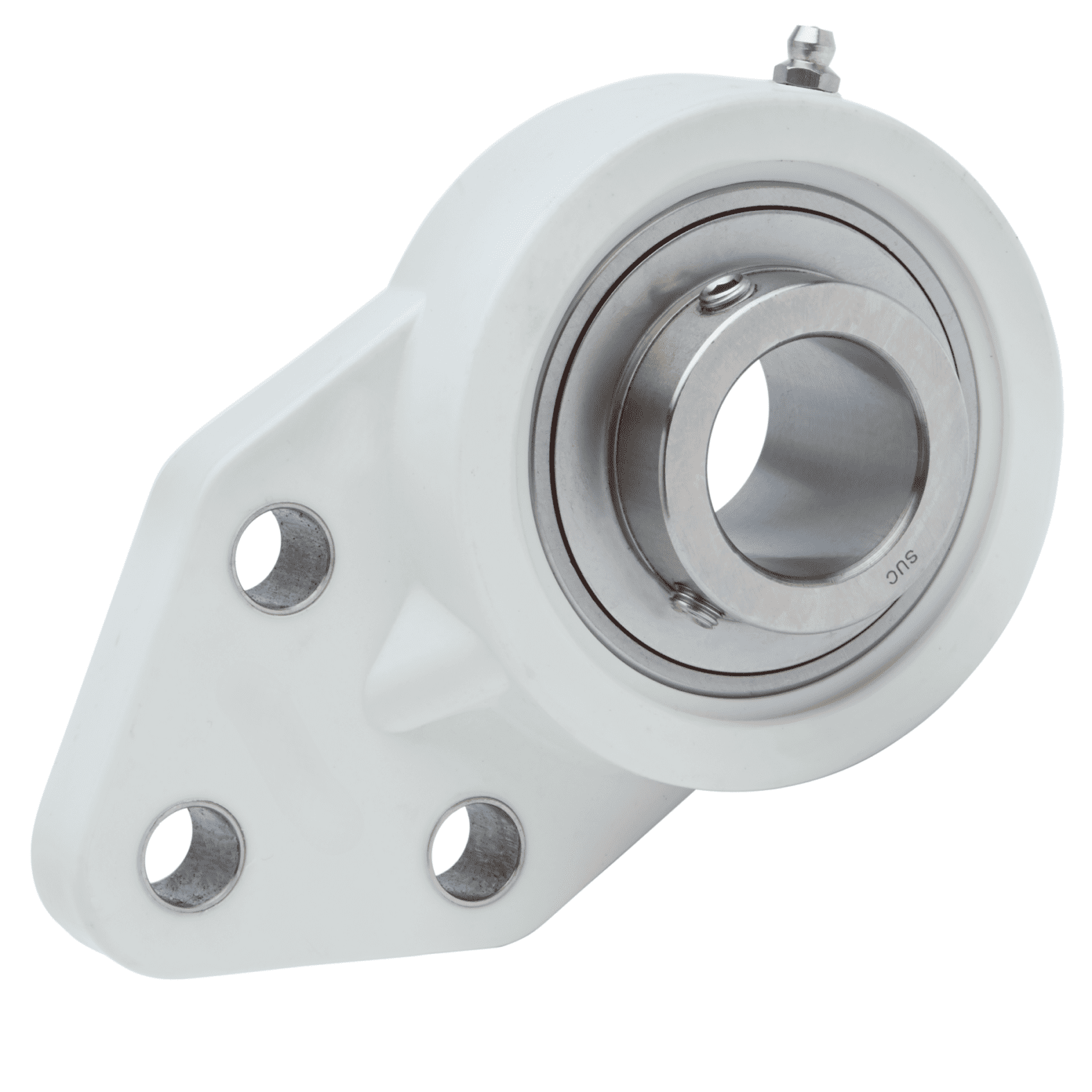 Thermoplastic 3-Bolt Flange Bracket Bearing, SUCTFB205-25MM - MDS