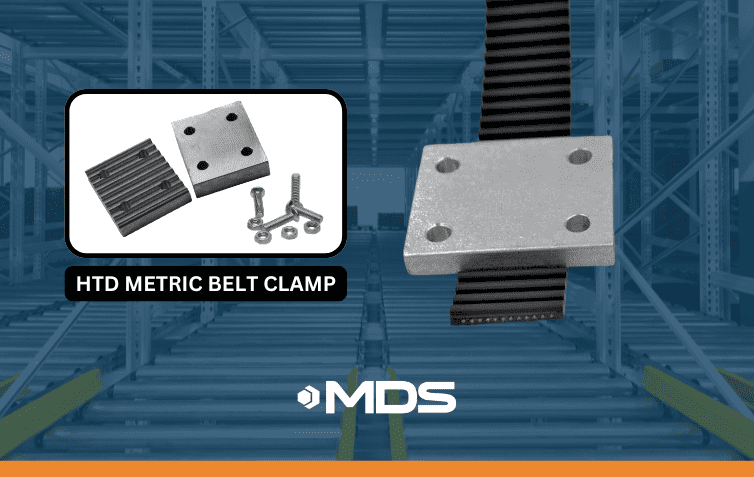 HTD Metric Timing Belt End Plate Clamp - Size Chart